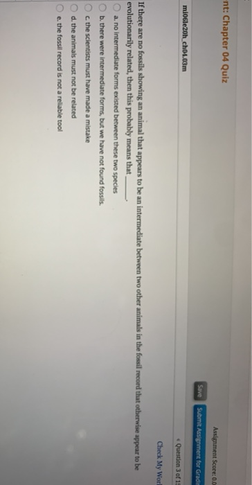 Solved ent: Chapter 04 Quiz Assignment Score: 0.0 Save | Chegg.com