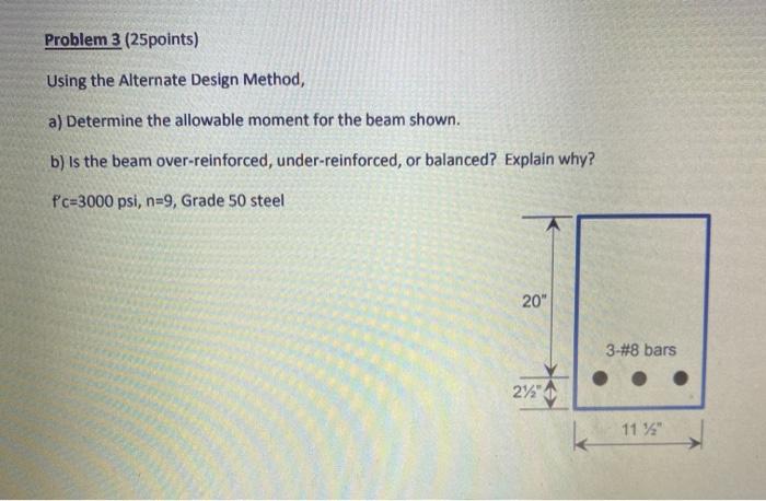Solved Problem 3 (25points) Using the Alternate Design | Chegg.com