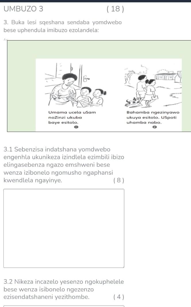 3. Buka lesi sqeshana sendaba yomdwebo bese uphendula | Chegg.com