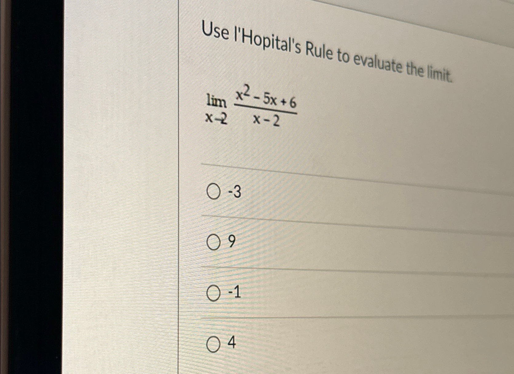 Solved Use l'Hopital's Rule to evaluate the | Chegg.com
