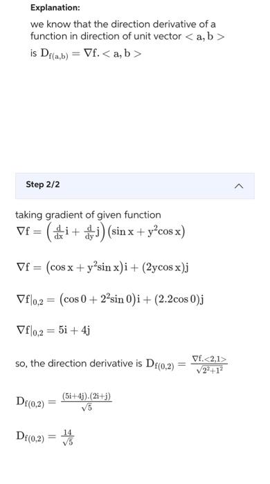 Solved Find the directional derivative of the function | Chegg.com