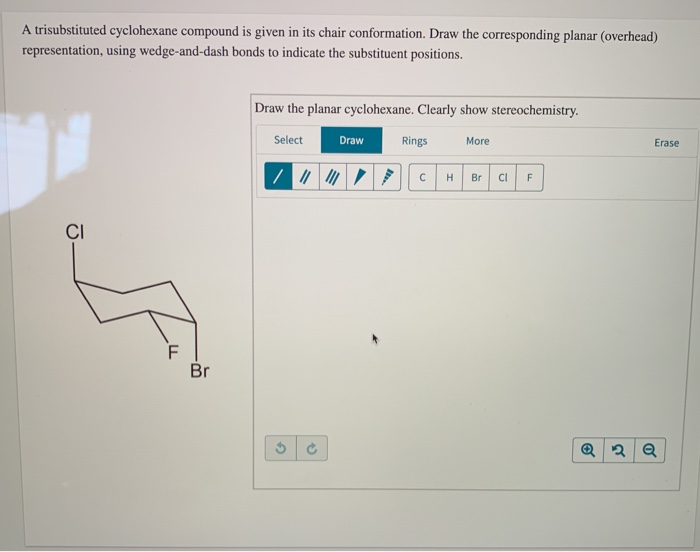 Solved A trisubstituted cyclohexane compound is given in its | Chegg.com