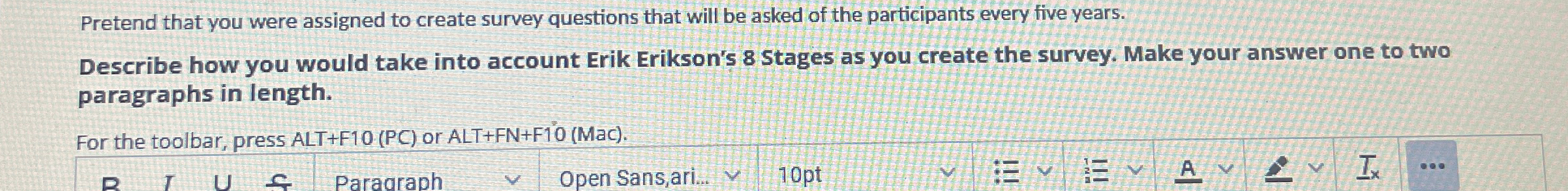 Solved Pretend that you were assigned to create survey | Chegg.com