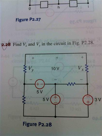 Solved Figure P2. 27 Find Vx and Vy in the circuit in Fig. | Chegg.com Solved Figure P2. 27 Find Vx and Vy in the circuit in Fig. | Chegg.com
