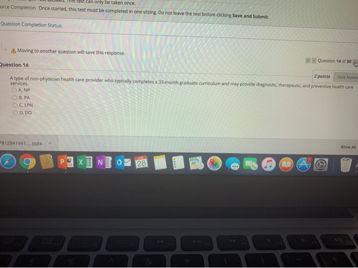 Solved * Test Information Description Instructions Multiple | Chegg.com