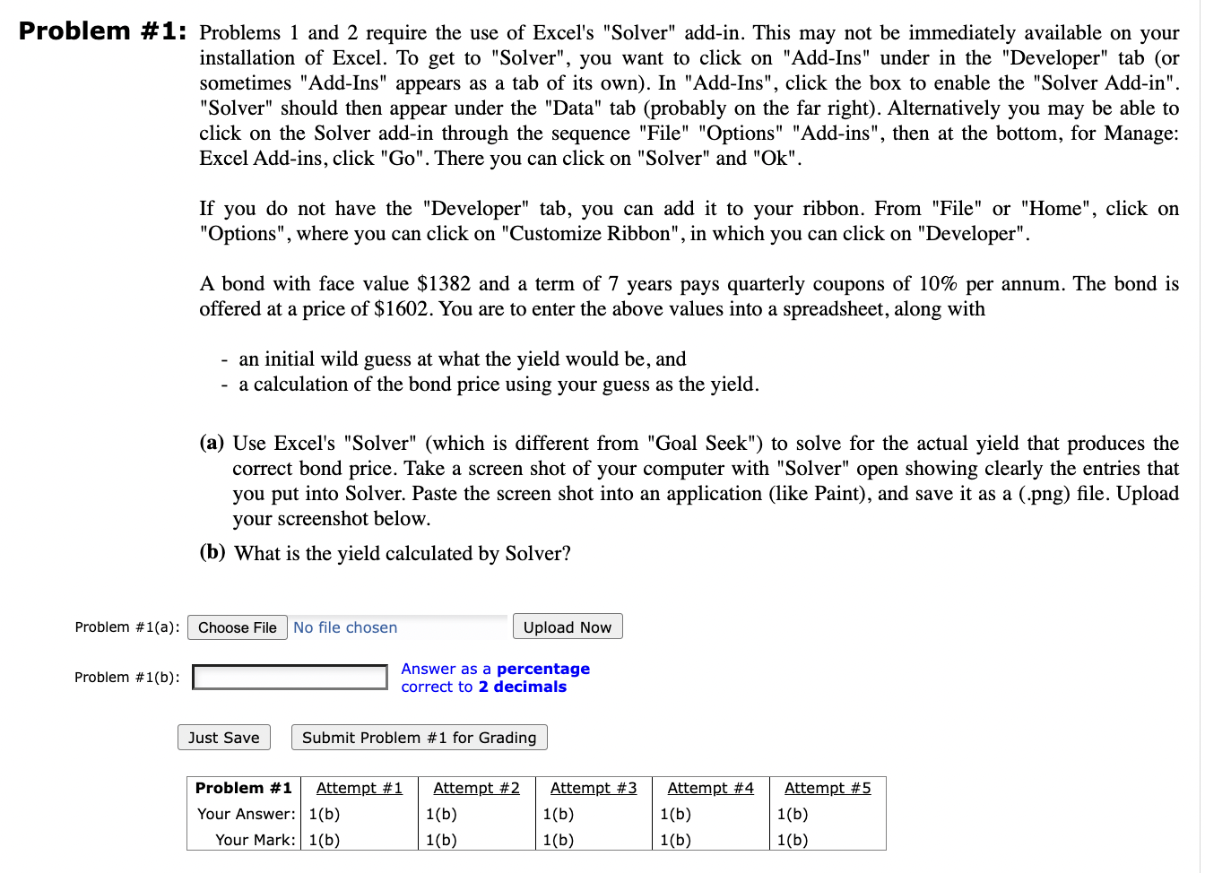 Problem #1: Problems 1 ﻿and 2 ﻿require the use of | Chegg.com