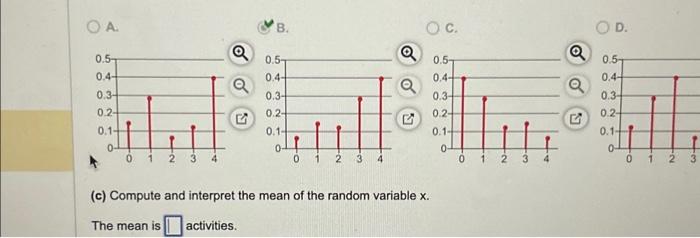 OA. 0.5- 0.4- 0.3+ 0.2- 0.1- 0 2 3 4 Q Q Q B. 0.5- | Chegg.com