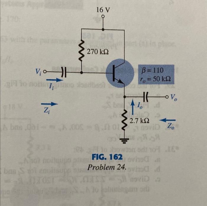Solved 8 Emitter-Follower Configuration 24. For the network | Chegg.com