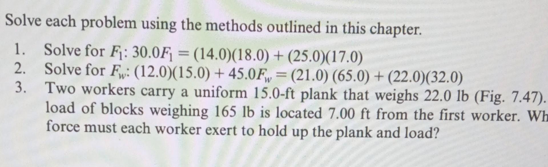 Solved Solve each problem using the methods outlined in this | Chegg.com