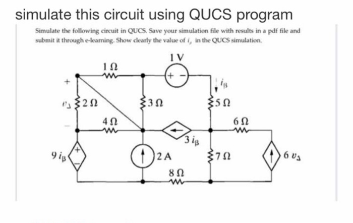 simulate this circuit using QUCS program Simulate the | Chegg.com