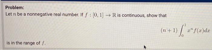 Solved Problem: Compute ∫02⌊x2⌋dx.Problem: Let n be a | Chegg.com