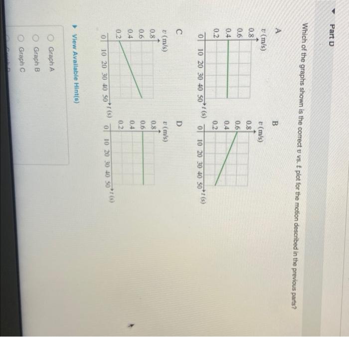 Solved What x vs. t Graphs Can Tell You To describe the | Chegg.com