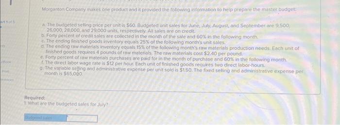 Solved [The folfowing information applies to the questions | Chegg.com