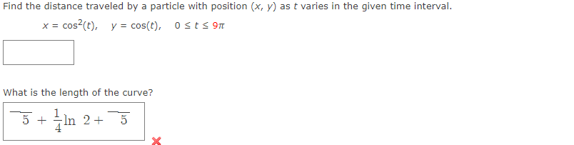 Solved Find the distance traveled by a particle with | Chegg.com