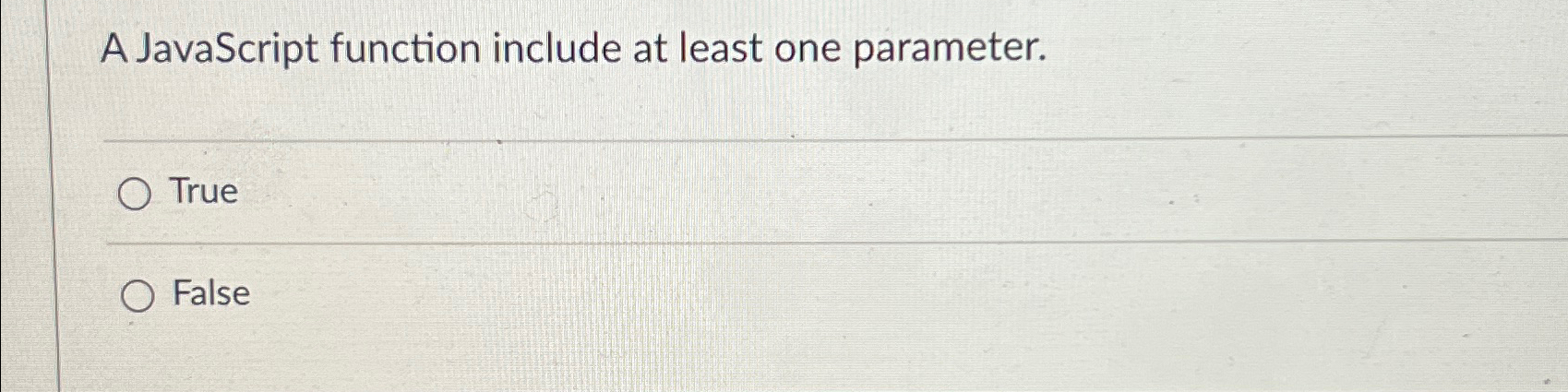 Solved A JavaScript function include at least one | Chegg.com