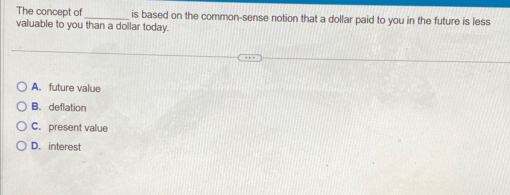 Solved The concept of is based on the common-sense notion | Chegg.com