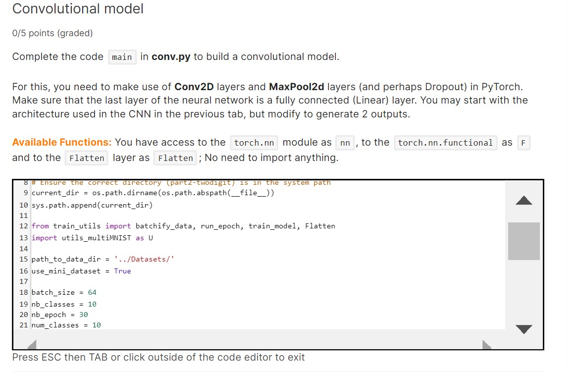 Solved 0/5 ﻿points (graded)Complete the codein conv.py to | Chegg.com