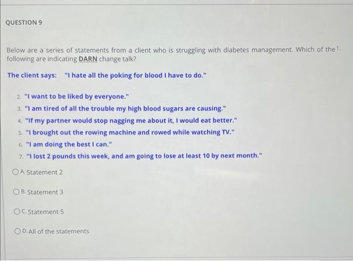Solved QUESTION 6 CARS are used to elicit both DARN and CAT | Chegg.com