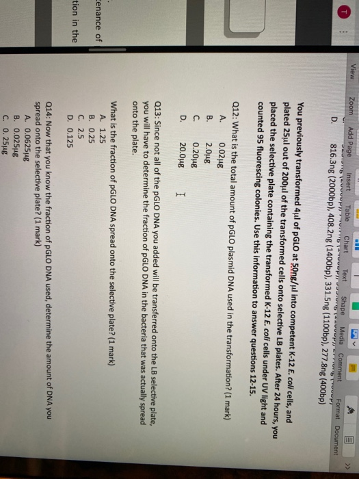 Solved View all Zoom Add Page Insert Table Chart Text Shape | Chegg.com