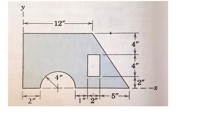 Solved Find the centroid of the composite area: | Chegg.com