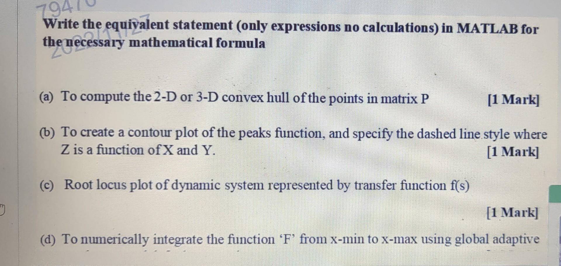 Solved Write the equivalent statement (only expressions no | Chegg.com