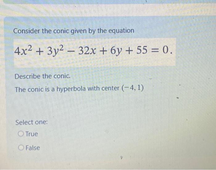 Solved False FILL IN THE BLANK WITH INTEGERS The graph of a | Chegg.com