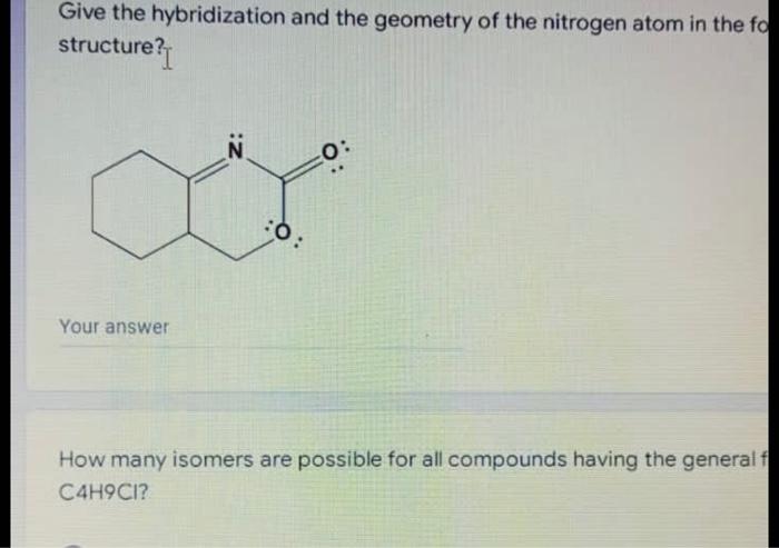 Solved The formal charge on C and O atoms of H3C-N=O are: | Chegg.com