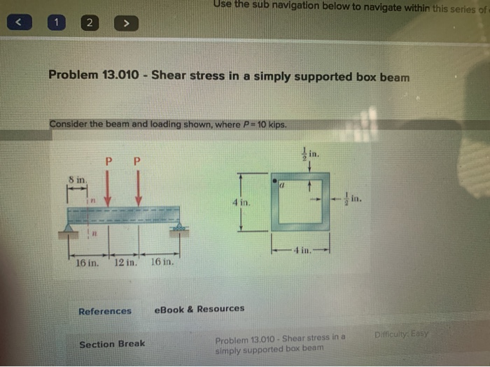 Solved Use the sub navigation below to navigate within this | Chegg.com