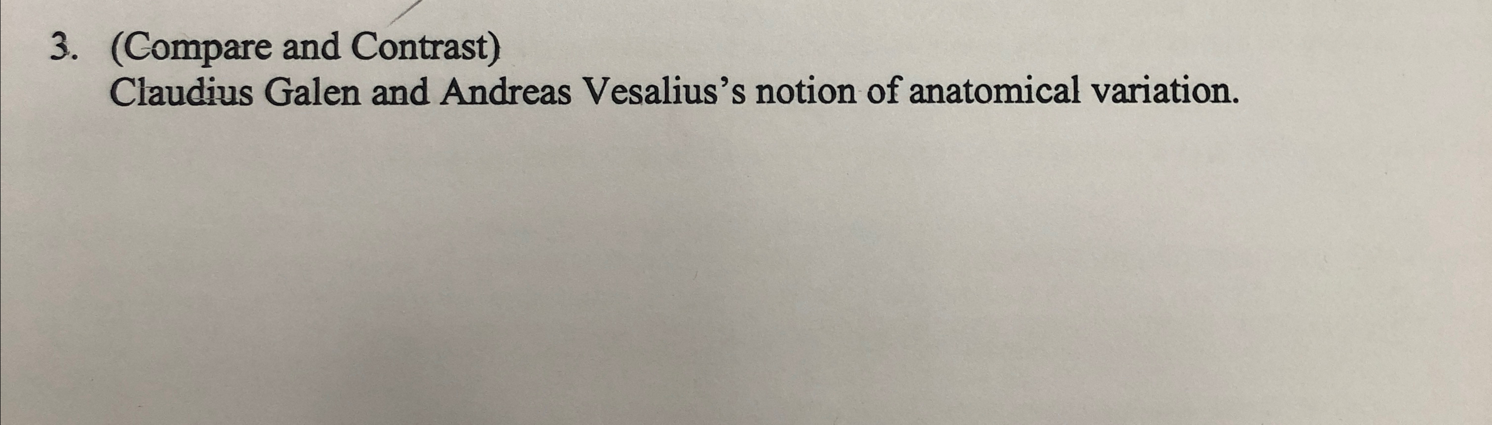 Solved (Compare and Contrast)Claudius Galen and Andreas | Chegg.com