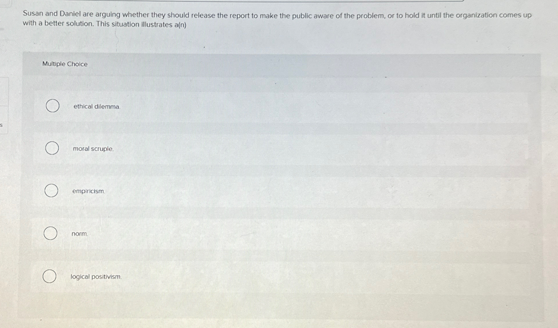 Solved Susan and Daniel are arguing whether they should | Chegg.com