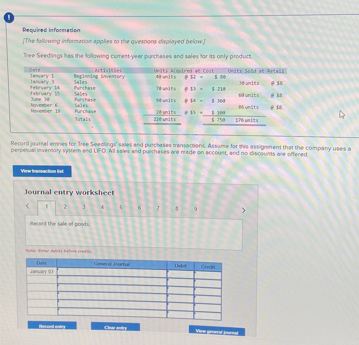 Solved Required information[The following information | Chegg.com
