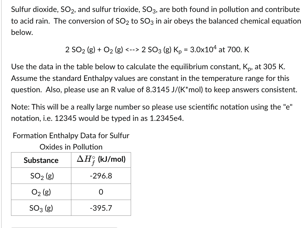 Solved Sulfur dioxide, SO2, ﻿and sulfur trioxide, SO3, ﻿are | Chegg.com