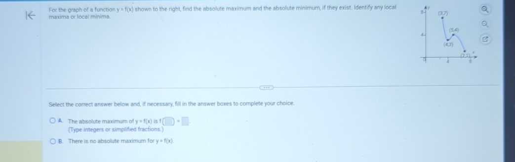 Solved For the graph of a function y=f(x) ﻿shown to the | Chegg.com