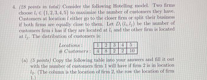 Solved 4. (28 points in total) Consider the following | Chegg.com