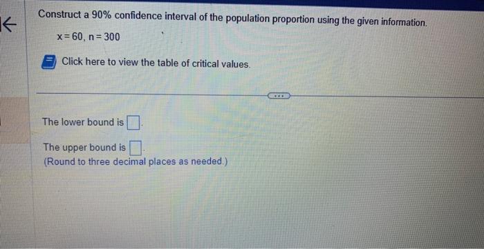 Solved Determine The Point Estimate Of The Population