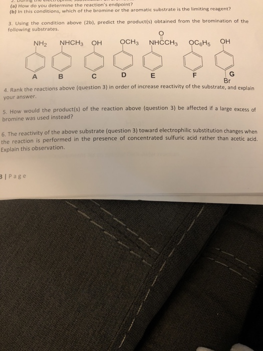 Solved (a) How do you determine the reaction's endpoint? (b) | Chegg.com
