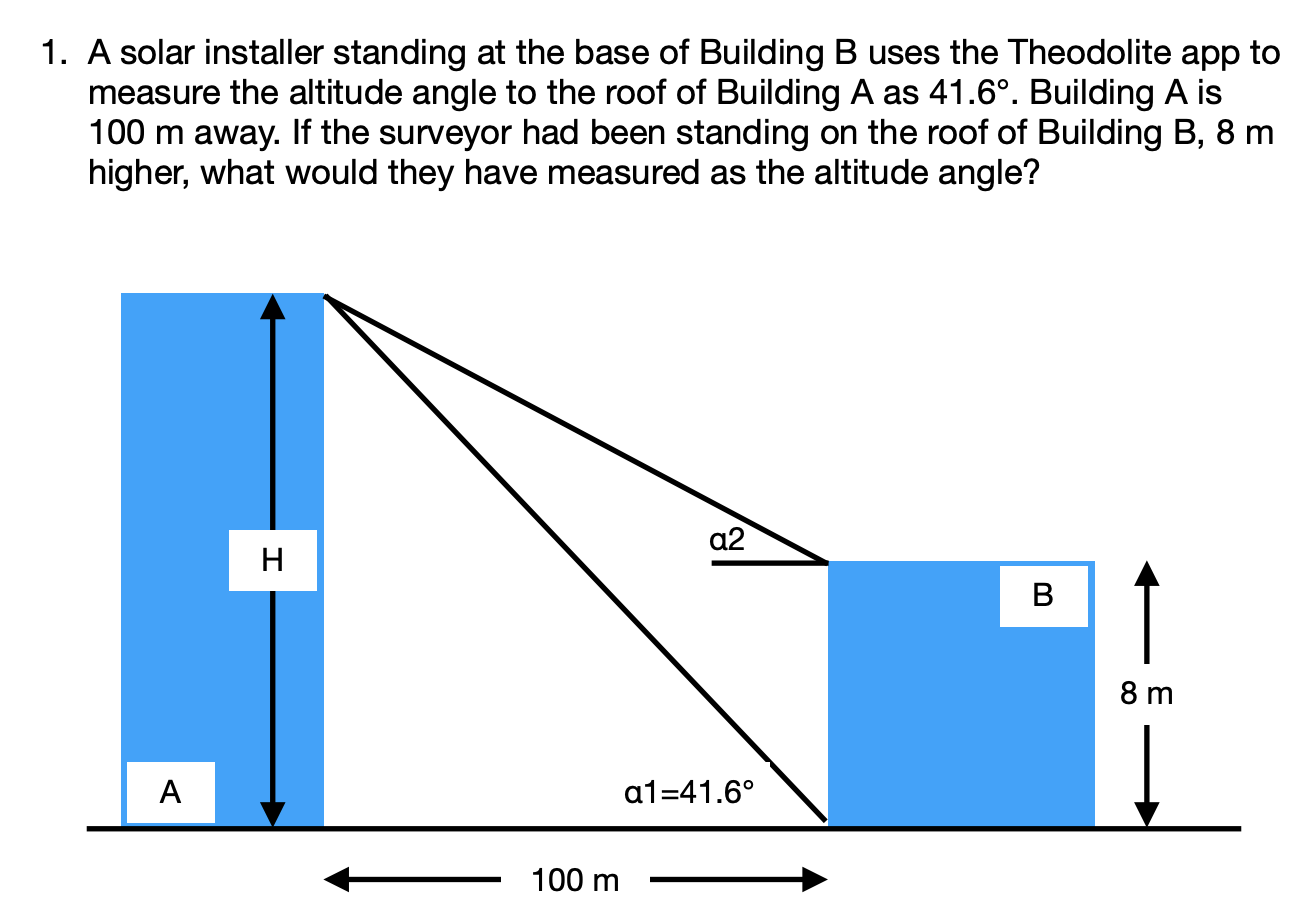 Solved GM12 ﻿Onye nrụnye anyanwụ ﻿guzo na ntọala ụlọ ﻿B | Chegg.com