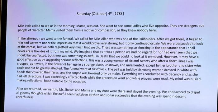 below is the context for the primary source letter, | Chegg.com