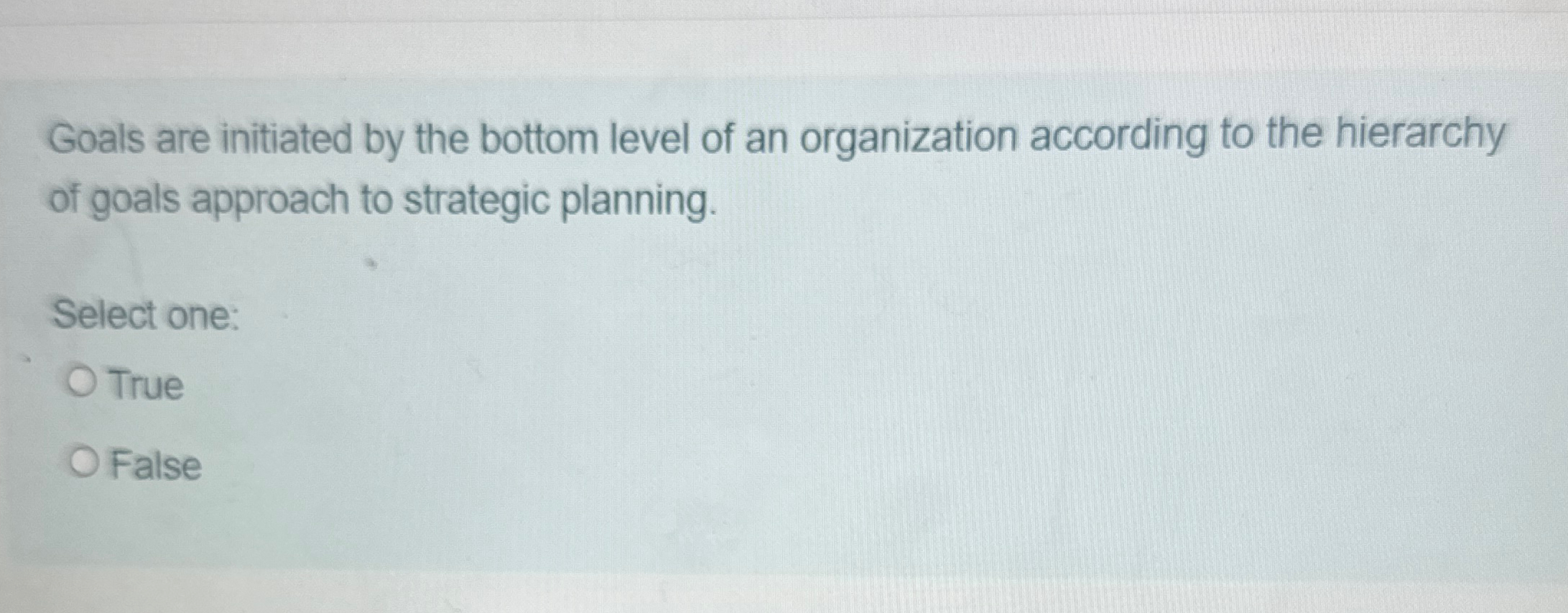 Solved Goals are initiated by the bottom level of an | Chegg.com