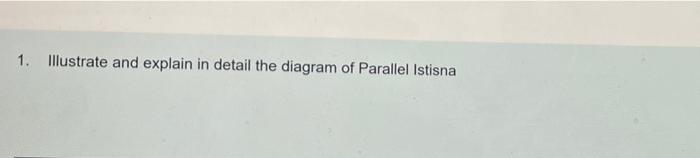 Solved 1. Illustrate and explain in detail the diagram of | Chegg.com