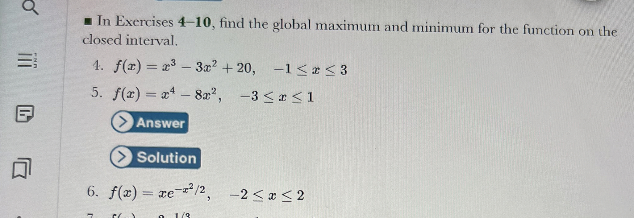 Solved In Exercises 4-10, ﻿find the global maximum and | Chegg.com