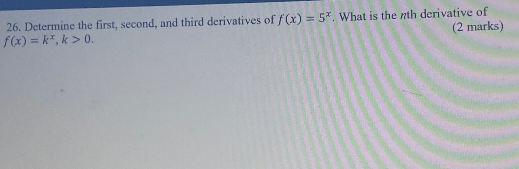 Solved Determine the first, second, and third derivatives of | Chegg.com