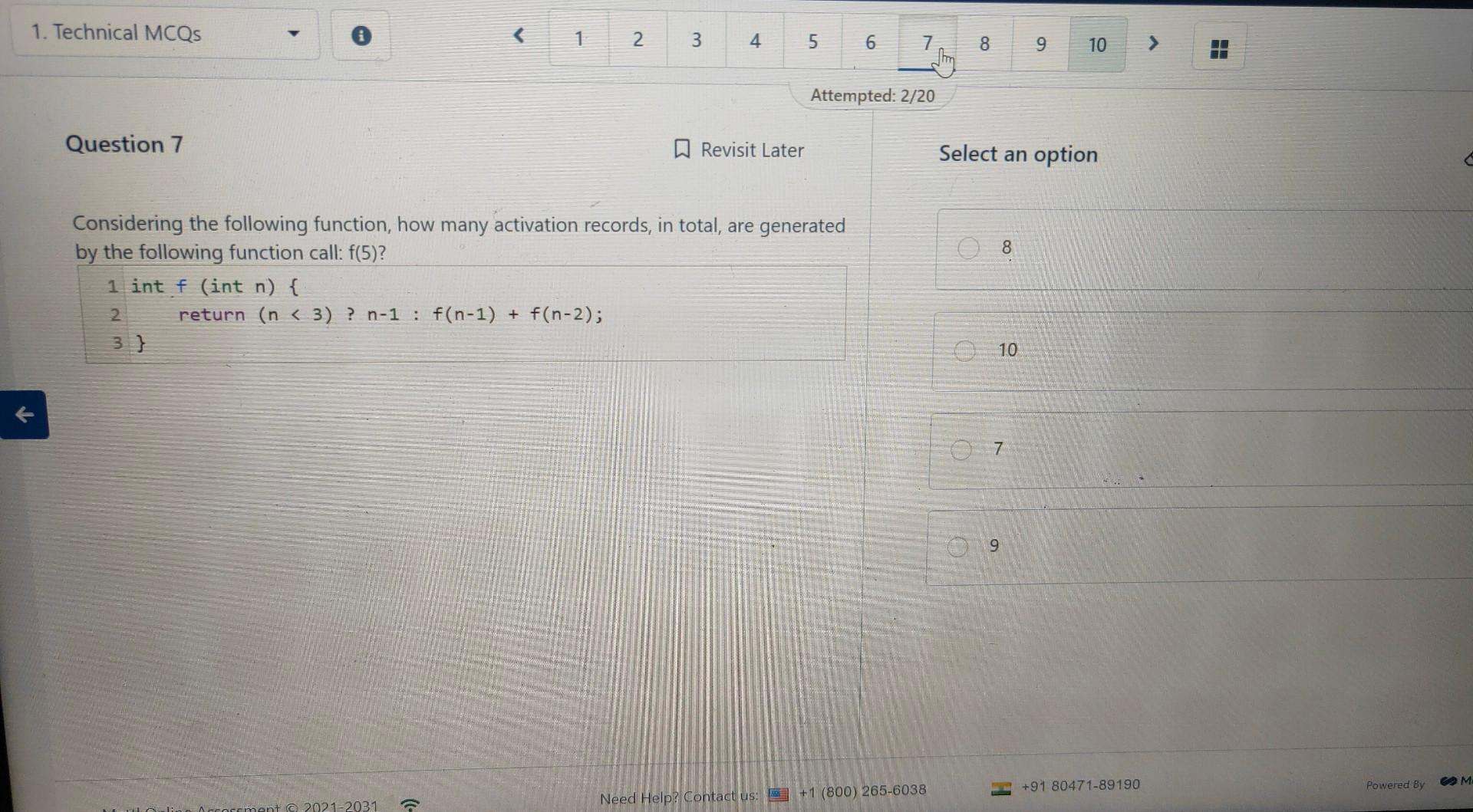 Solved Question 5 W Revisit Later Select an option Provide a | Chegg.com