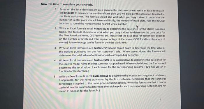 Solved it is time to complete your analysis. 1. Based on the | Chegg.com