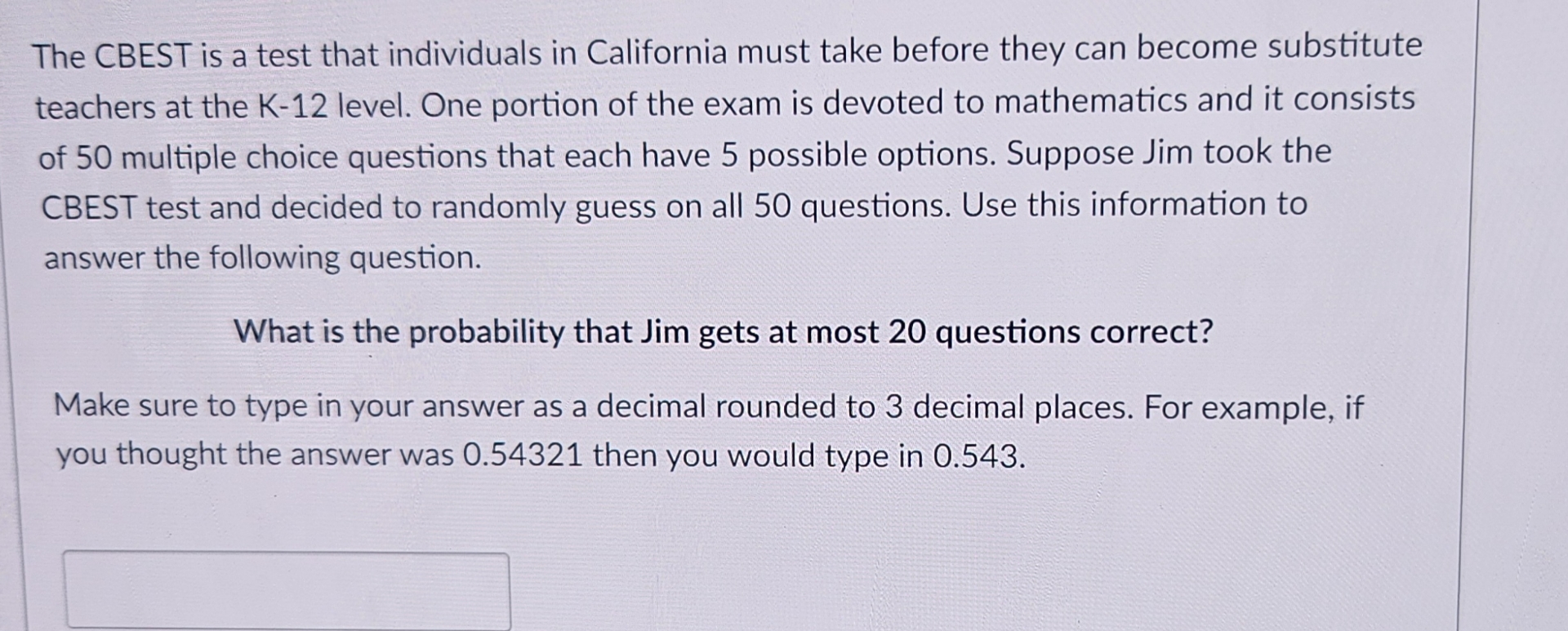 Solved The CBEST is a test that individuals in California | Chegg.com