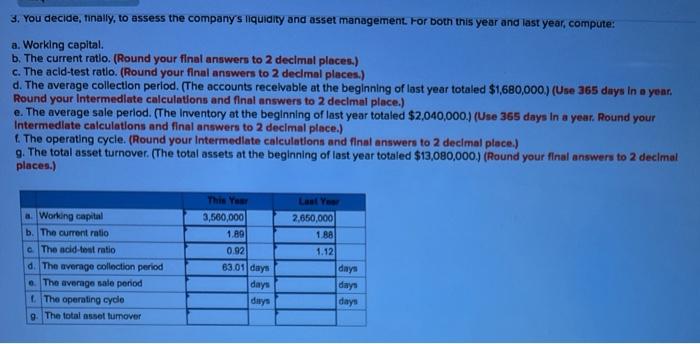 Solved Problem 14-15 Comprehensive Ratio Analysis (LO14-2, | Chegg.com