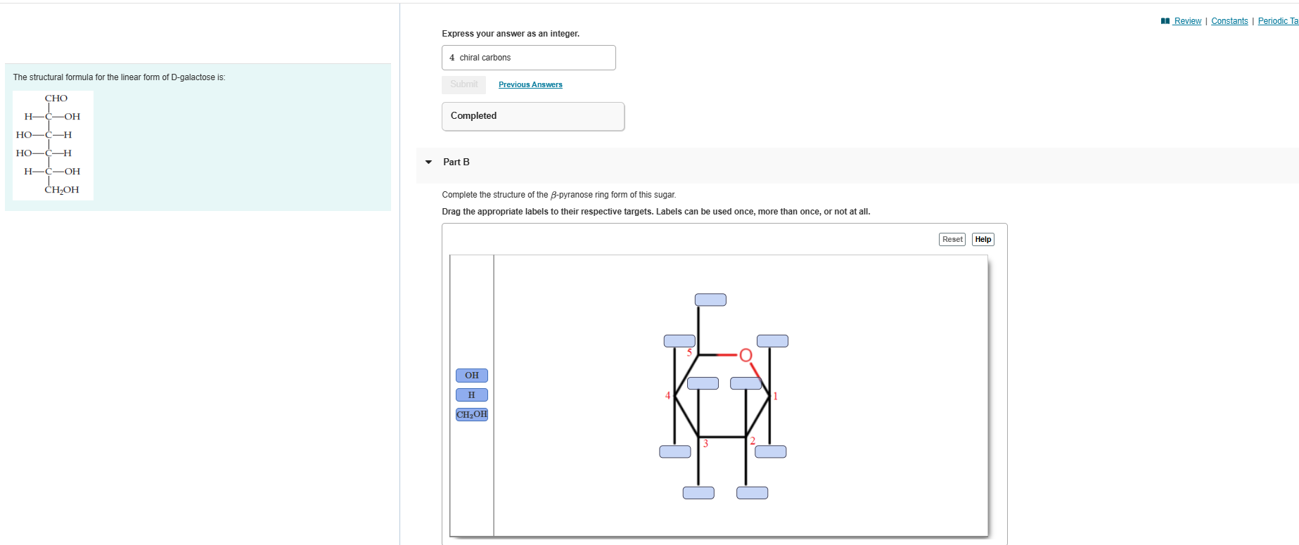 Solved part b. ﻿Complete the structure of the \beta | Chegg.com
