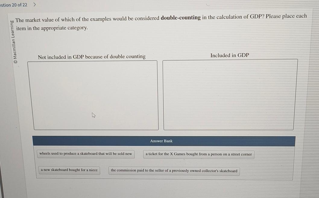 Solved stion 20 ﻿of 22on The market value of which of the | Chegg.com