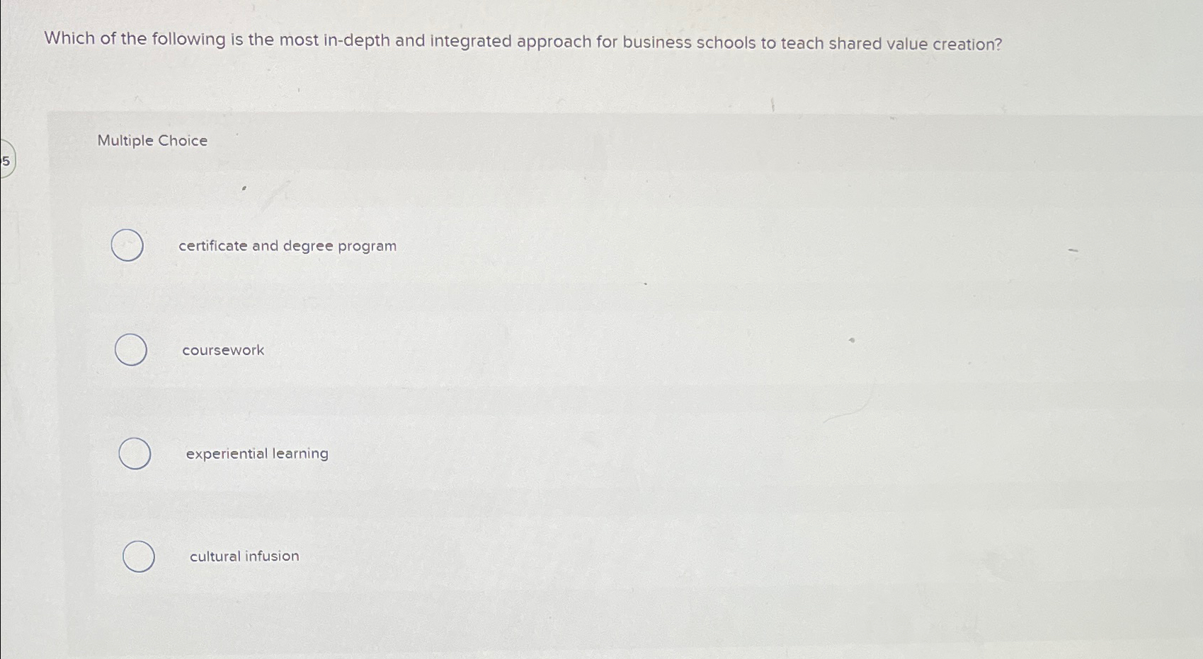 Solved Which of the following is the most in-depth and | Chegg.com