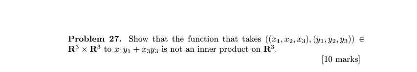 Solved Problem 27. Show that the function that takes | Chegg.com